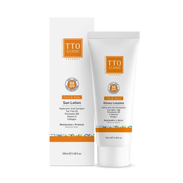 TTO CLINIC SUN LOTION SPF50 100 ML - JEOMED İLAÇ ve SAĞLIK ÜRÜNLERİ A.Ş.
